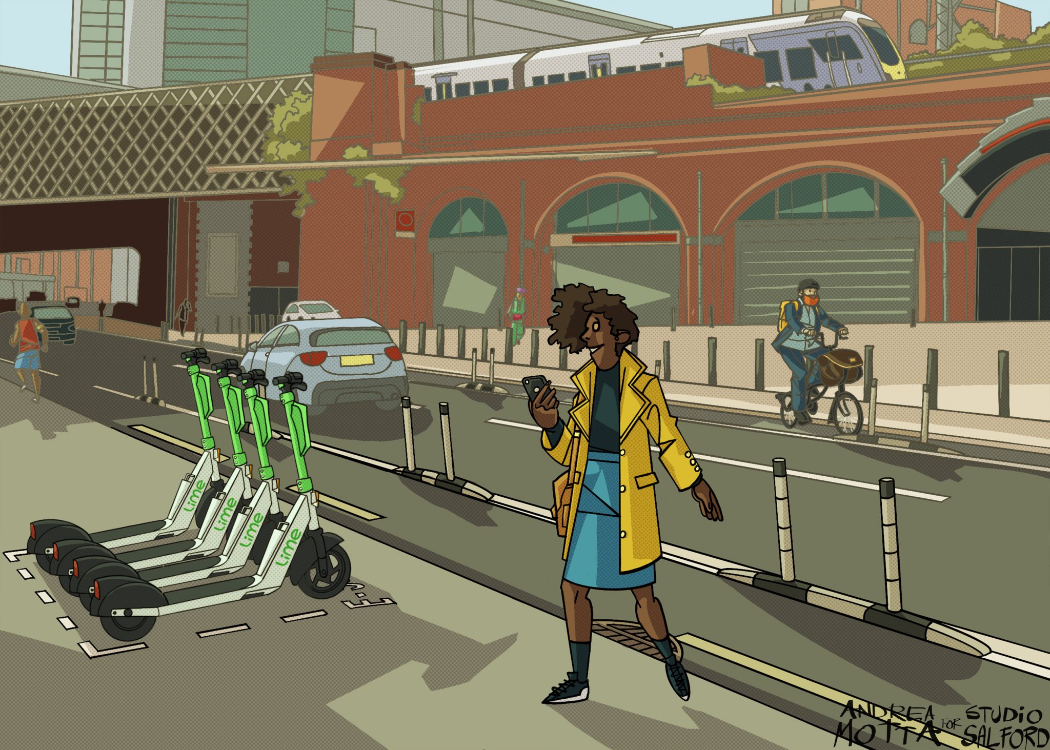 Illustrations | Greater Manchester | E-Scooters